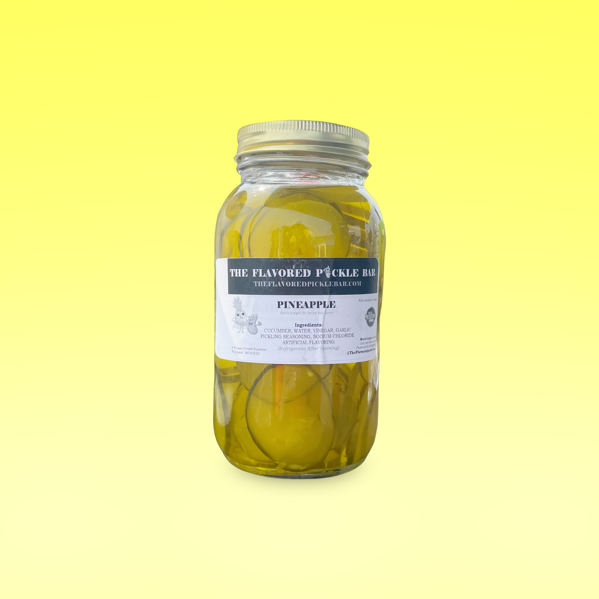 Pineapple Flavored Pickles | The Flavored Pickle Bar!